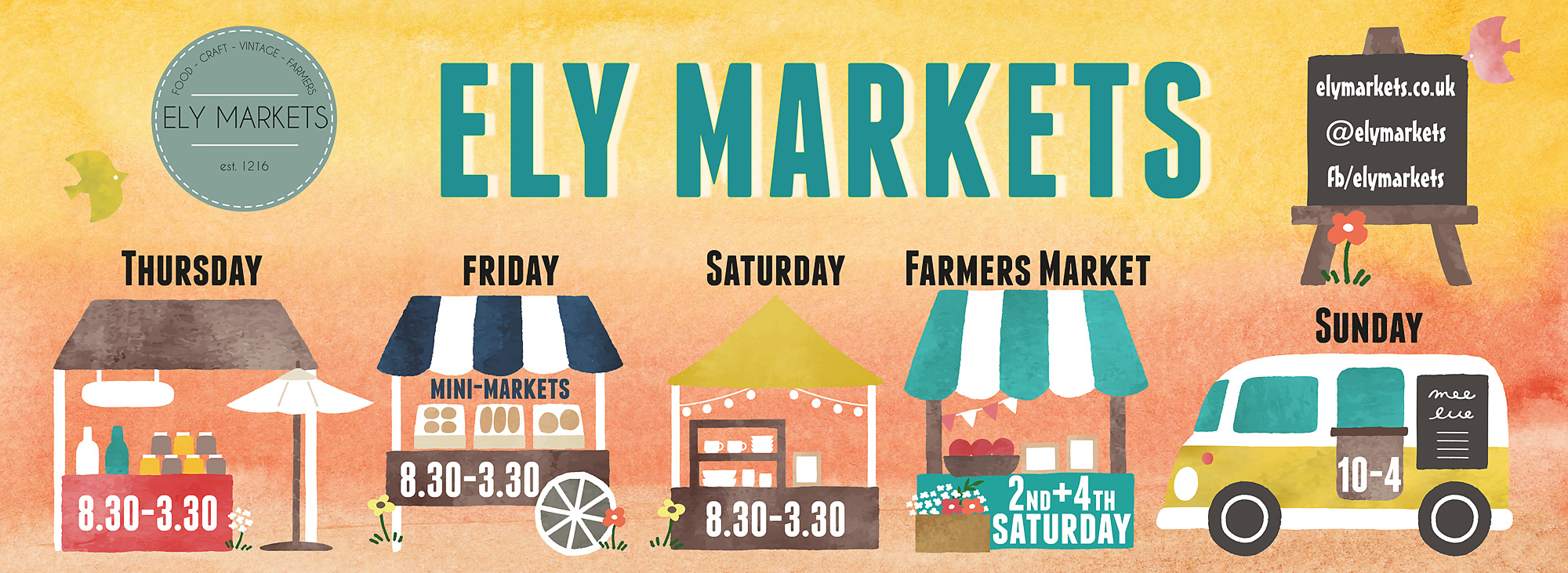 Ely Markets – Popular and historic market in the beautiful Cathedral ...